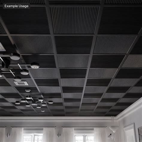 Alternating Ribbed Drop Ceiling Tile Texture Gray Poliigon