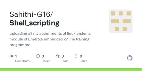 github sahithi g16 shell scripting uploading all my assignments of