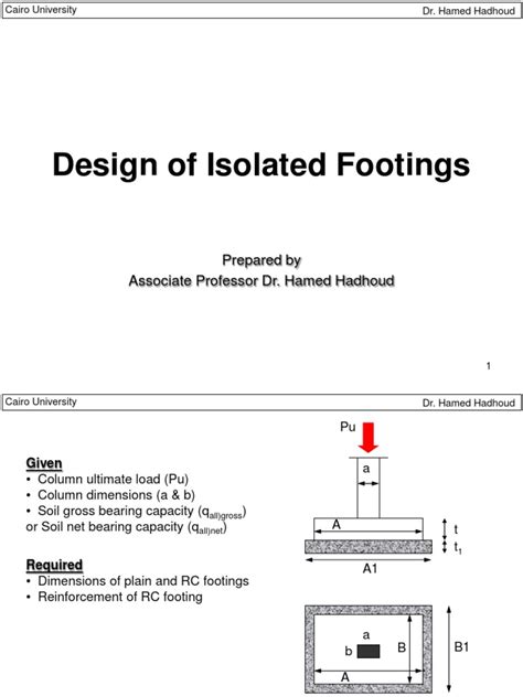 Design Of Isolated Footings Pdf Geotechnical Engineering Landscape