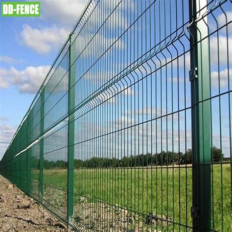 Customized Powder Coat Galvanized V Bend Security Weld Wire Mesh 3d