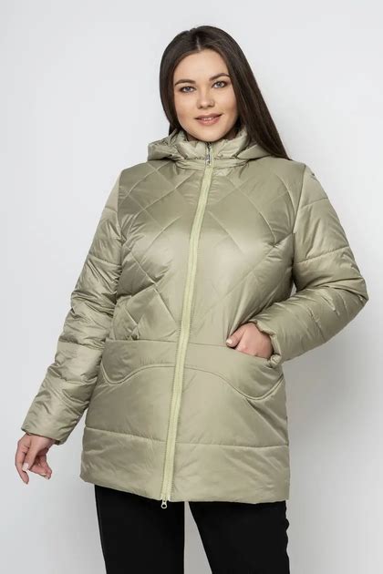 Демисезонная куртка большого размера женская UF-Fashion LRD-134 60 ...