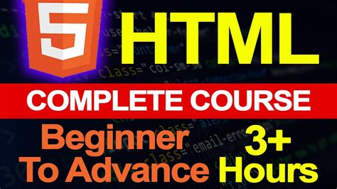 Html Complete Course Youtube
