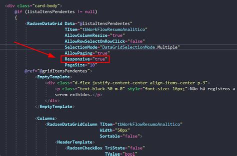 DataGrid Blazor Responsive Mode Blazor WebAssembly Radzen