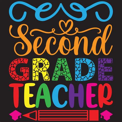 Second Grade Teacher 14836643 Vector Art At Vecteezy