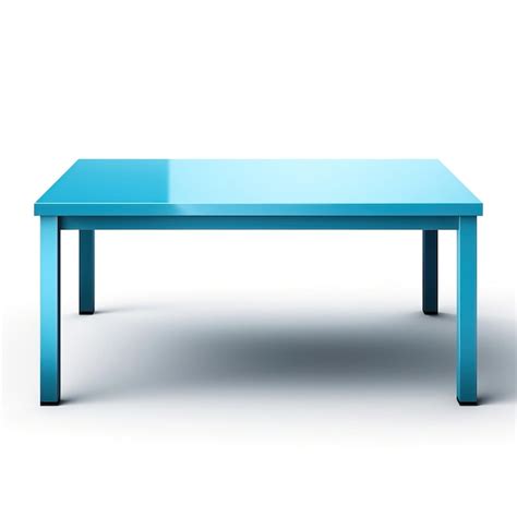 Premium Vector Blue Color Table Flat Vector White Background Isolated Hi