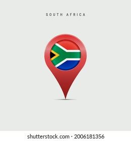 Teardrop Map Marker Flag South Africa Stock Vector Royalty Free 2006181356 Shutterstock