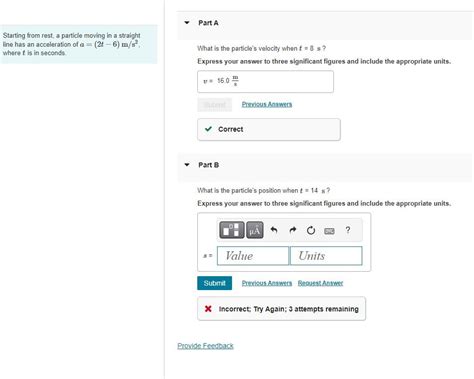 Solved Starting From Rest A Particle Moving In A Straight Chegg