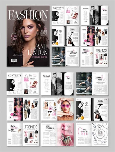 Fashion Magazine Template Indesign Indd And Idml Magazine Layout