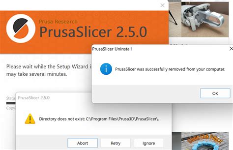 250 Uninstall Old Version Results In Series Of Errors After Uninstall · Issue 8904 · Prusa3d