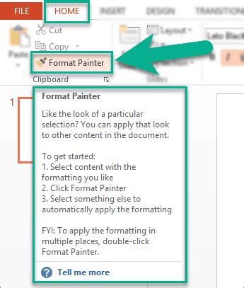 Format Painter Button