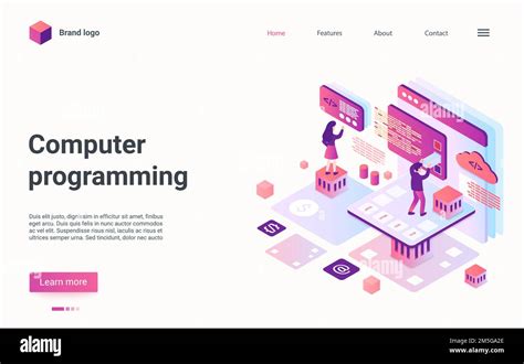 Website Creative Design Landing Page With Cartoon Student Characters