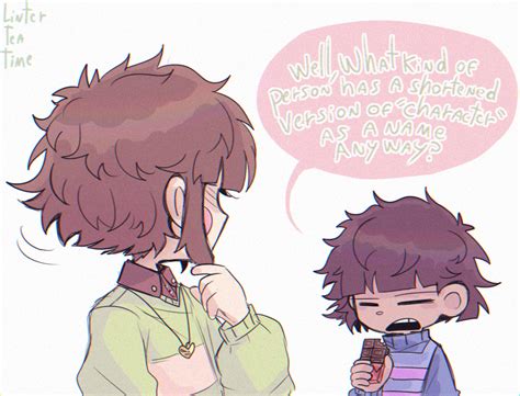 Frisk And Chara Undertale Drawn By Linterteatime Danbooru