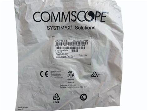 Cat 5e Commscope UTP Modular Patch Cord Cable 2 Pair At 200 Box In Bengaluru