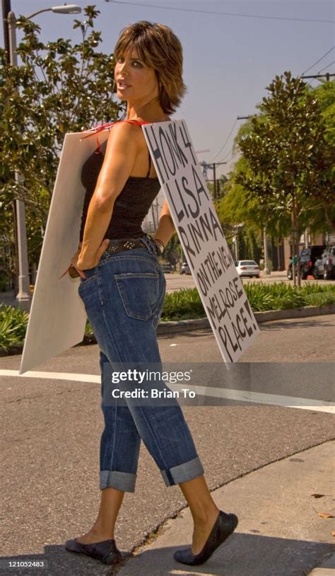 Actress Lisa Rinna Campaigns To Be Cast In The New Melrose Place On News Photo Getty Images