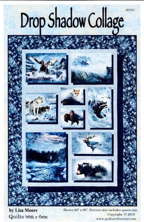 drop shadow collage pattern