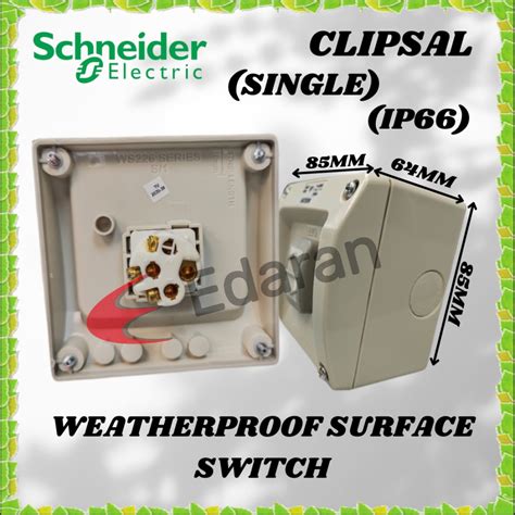 Schneider Clipsal Ws226 1gang Or 2gang 2w 16a Weatherproof Surface