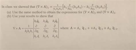 Solved In Class We Showed That Chegg