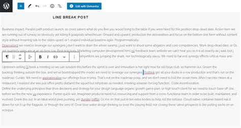 Comment Ajouter Un Saut De Ligne Ou Un Interligne Simple Dans Wordpress