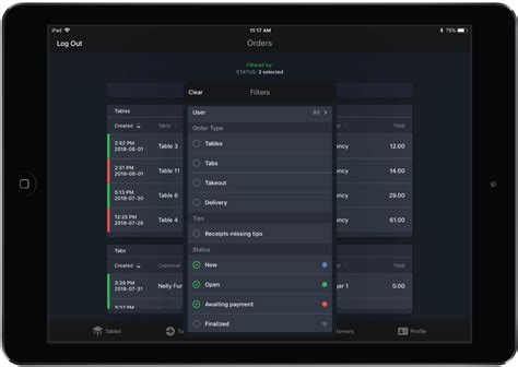 Filtering The Orders List Lightspeed Restaurant L Series