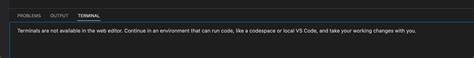 Continue On In Web Terminaldebug Without Remote Repository Should Not