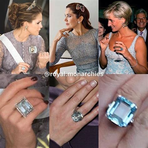 Royal Monarchies Now On Instagram My Aquamarine Ring Is Bigger Than Yours Three Princesses