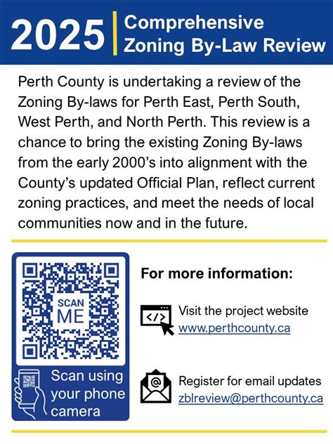 Township 📢 Zoning By Law Review In Progress Perth County Is