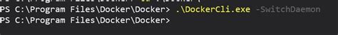 Docker Desktop Cannot Switch To Windows Container Stack Overflow