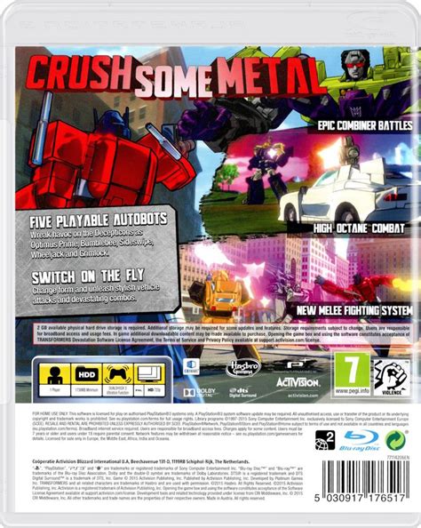 Transformers Devastation Prices Pal Playstation 3 Compare Loose Cib