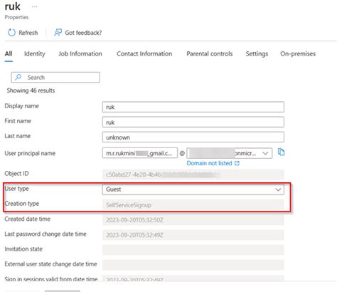 Azure Ad Self Service Sign Up Fetch Manager Information Stack Overflow