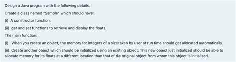 Solved Design A Java Program With The Following Details Chegg
