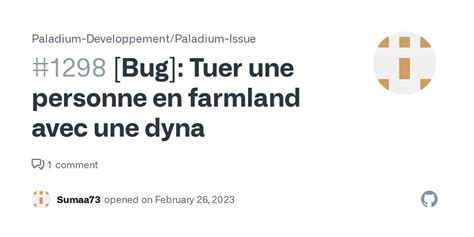 Bug Tuer Une Personne En Farmland Avec Une Dyna · Issue 1298 · Paladium Developpement