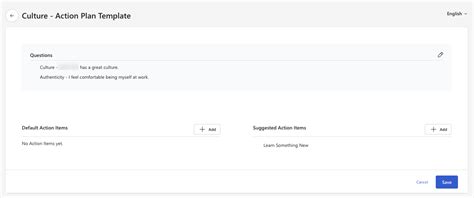 Link An Item To A Suggested Action Template In Viva Glint Microsoft Learn