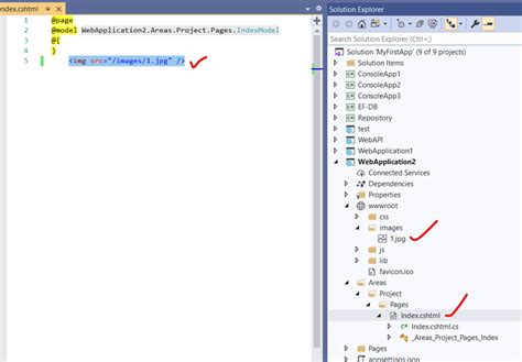 Core Facing Issue While Loading Images In Razor Pages Using Areas Folder Structure