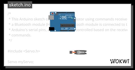 Bluetooth Servo Wokwi Esp32 Stm32 Arduino Simulator