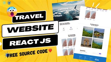 Reactjs Travel Website Responsive Travel Website Design Using React Js Youtube