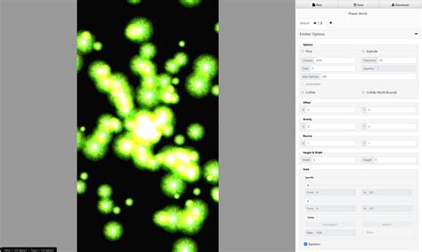 Phaser Particle Editor