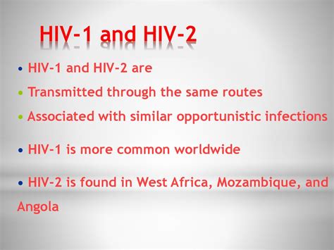 Hiv And Hiv Human Immunodeficiency Virus