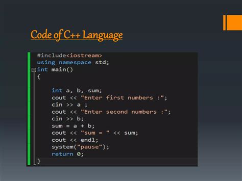 Comparison Between C And C Pptx Programming Languages Computing