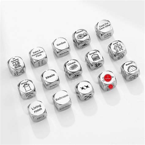 Titanium Steel Shiny Decision Coins Dice Bars Nightclubs Sex