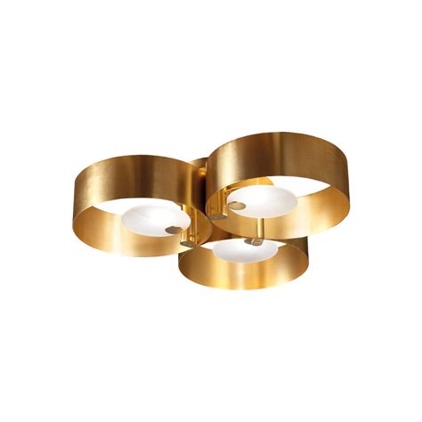 Led Ceiling Light Sound 3 Bulb Gold Uk