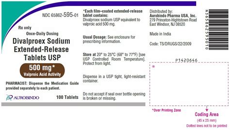 Divalproex Extended Release Package Insert Prescribing Info