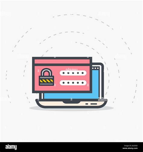 Login Illustration Stock Vector Images Alamy