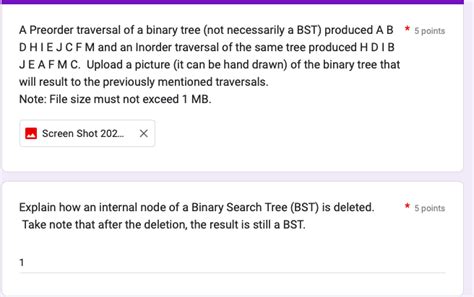 Solved A Preorder Traversal Of A Binary Tree Not Chegg