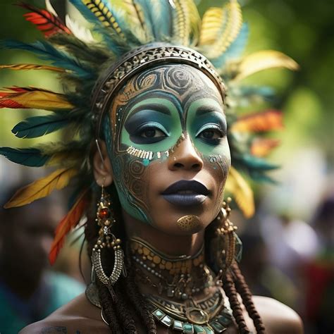 Elaborate Makeup And Headdresses On Display At Notting Hill Carnival