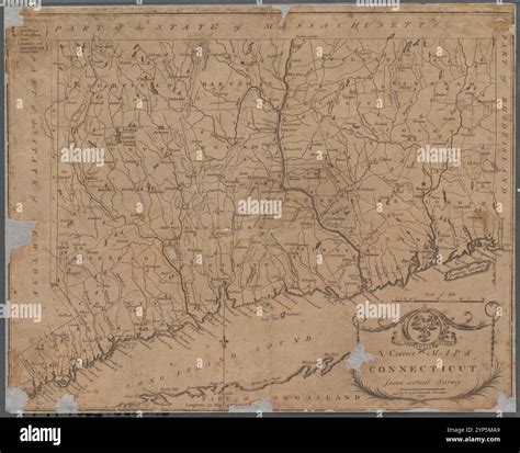 A Correct Map Of Connecticut From Actual Survey 1797 By Doolittle
