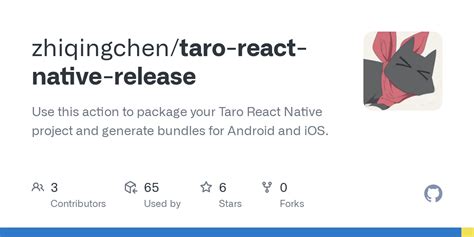 GitHub Zhiqingchen Taro React Native Release Use This Action To Package Your Taro React