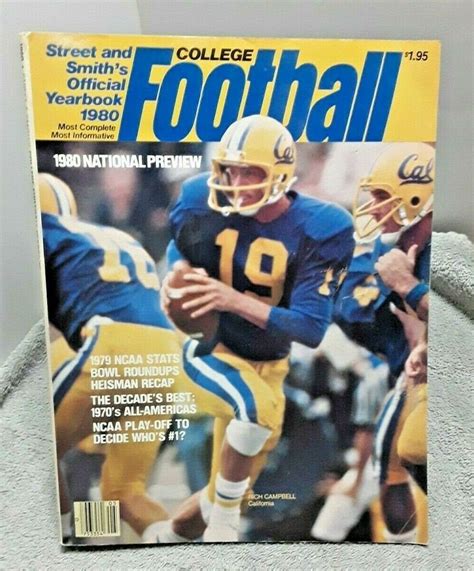Street And Smith 1980 College Football Magazine Rich Campbell Cal Bears