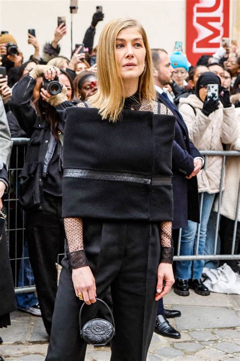 Rosamund Pike Christian Dior Haute Couture Show At Paris Fashion Week