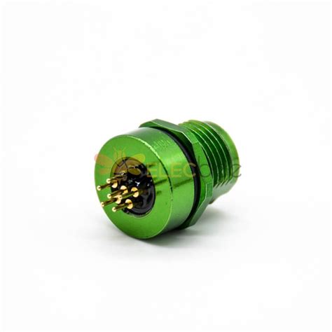 M8 6pin Connector Male Plug Solder Type Female Socket Front Mount