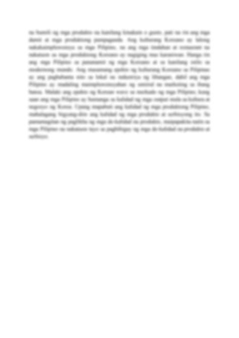 Solution Ang Pagsakop Ng Kultura Ng Korea Sa Mga Pilipino Studypool